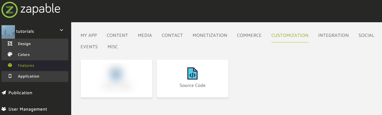 Adding The Source Code Feature Zapable App Builder