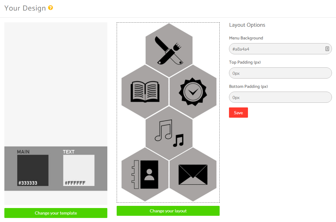 Hexa Menu – Zapable App Builder