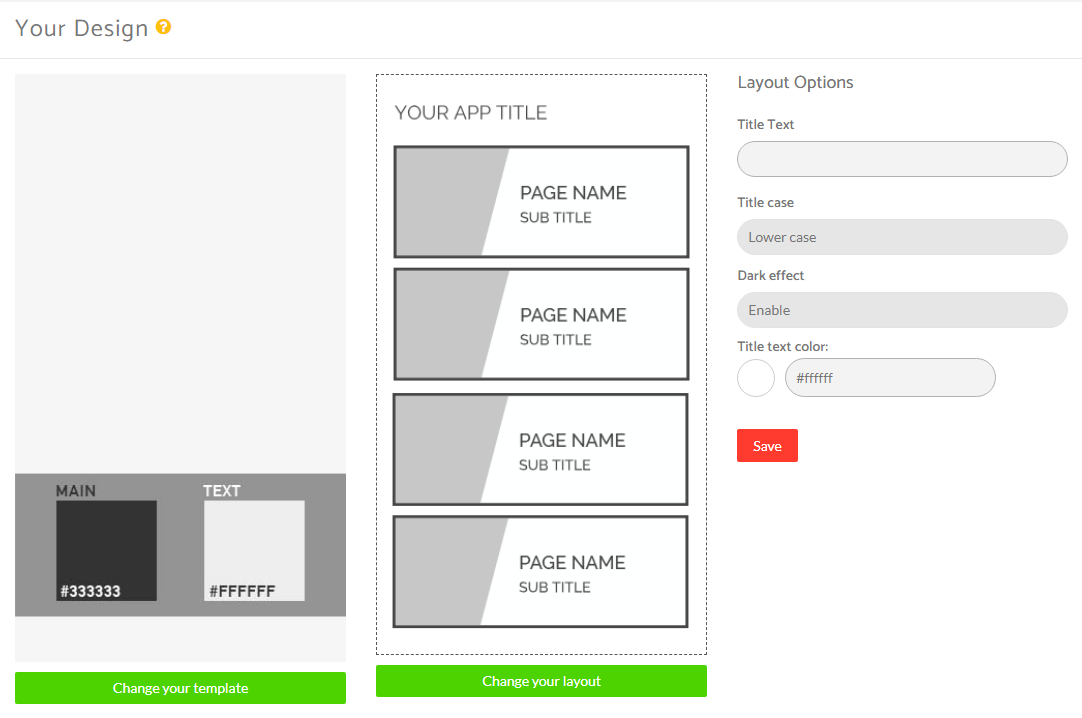 Layout Rapi – Zapable App Builder