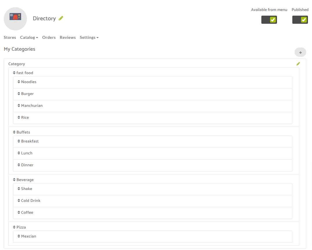 Step One – My Categories – Zapable App Builder